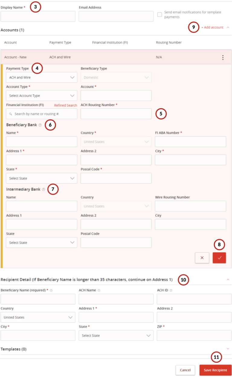 Add Recipents - Hanmi Bank